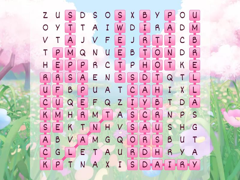 Prepare 5 unit 16 - Wordsearch