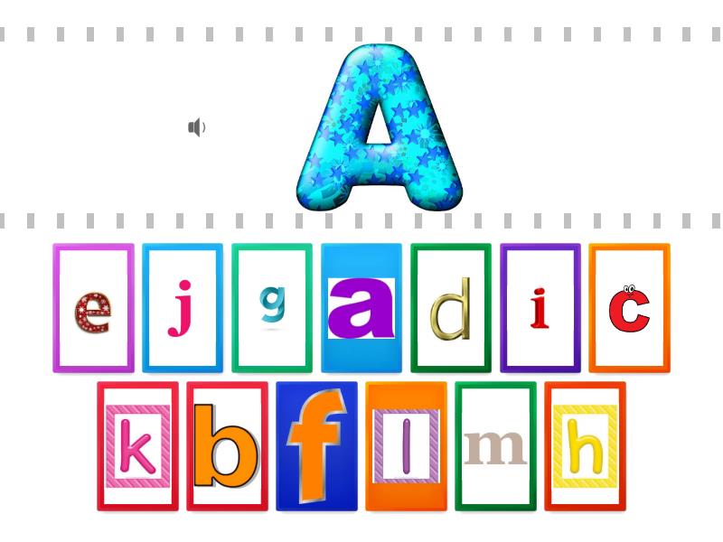 Alphabet A-M - Find the match