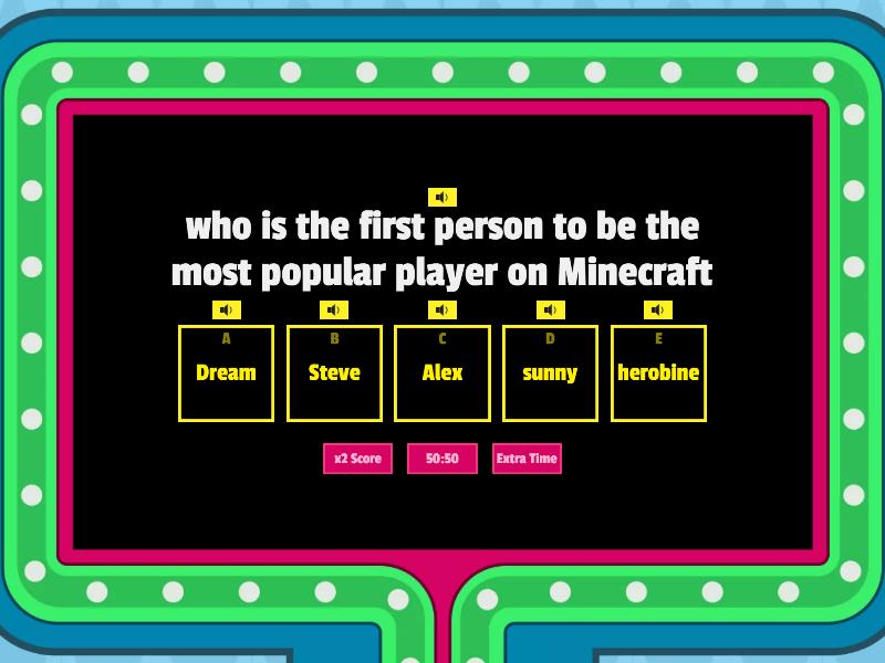 Roblox.com/Minecraft.com - Gameshow quiz