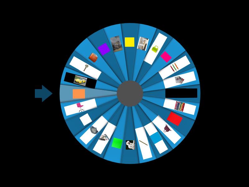 objetos, color - Random wheel