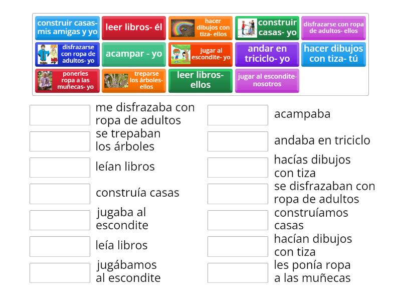 La niñez- el imperfecto - Match up