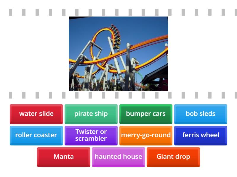 Types of Theme Park Rides - Find the match