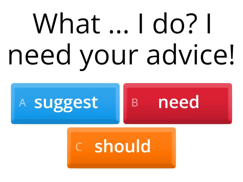 Can & Should for Suggestion - Quiz