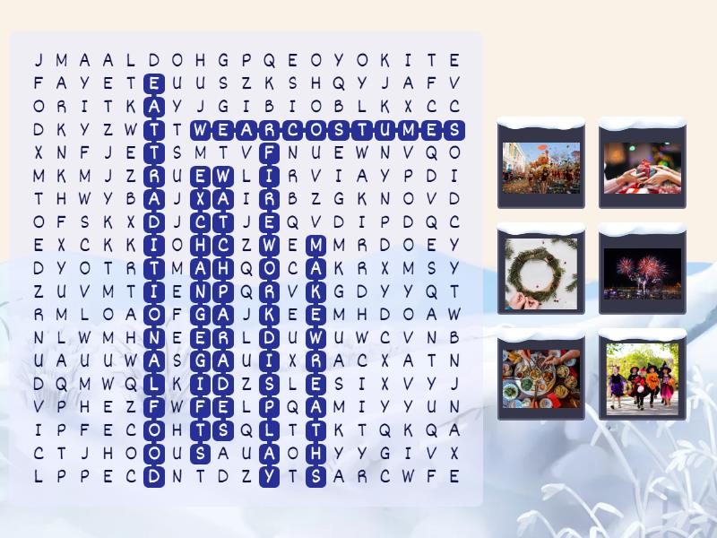 Spotlight 6 Unit5b - Wordsearch