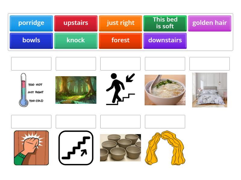 Goldilocks and the three bears - Match up