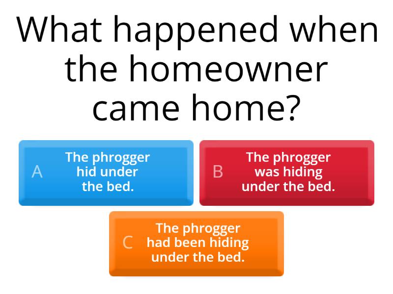 Phrogging - Past Tenses - Questionário