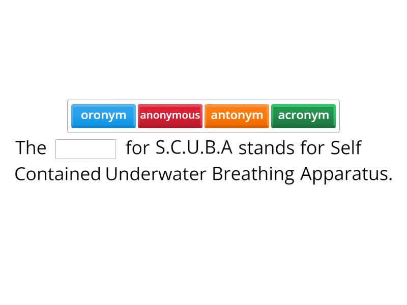 GAL 06: ono, nym, onym - word, name - Complete the sentence