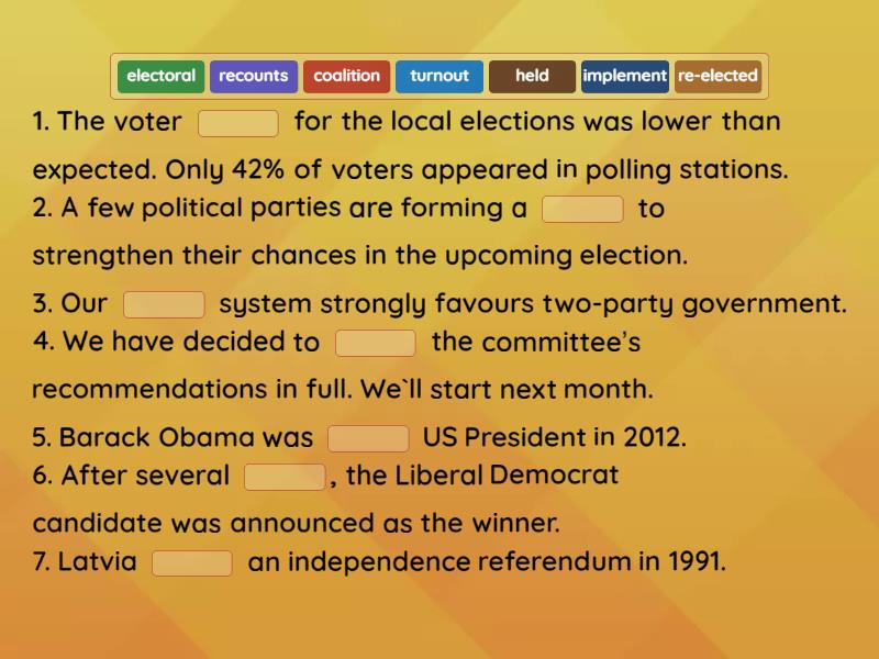 RM B2+, 7C Vocabulary practice - Complete the sentence