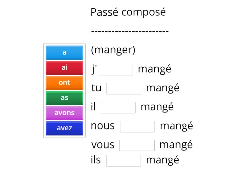 Passé composé - Complete the sentence