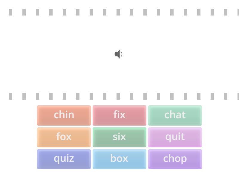 RWI Set 1 Word Time 1.6(1) (Green Words) - Find the match