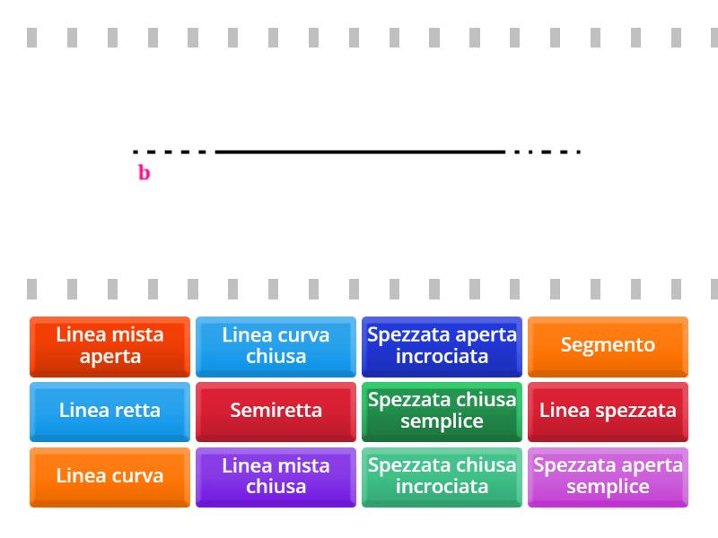 Tipi di linee - Find the match