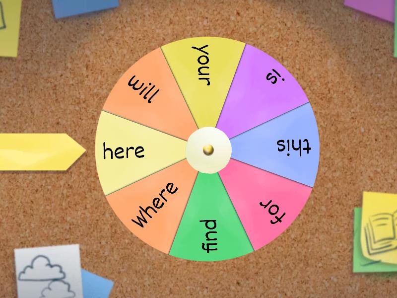 Sight Word - Spin the wheel
