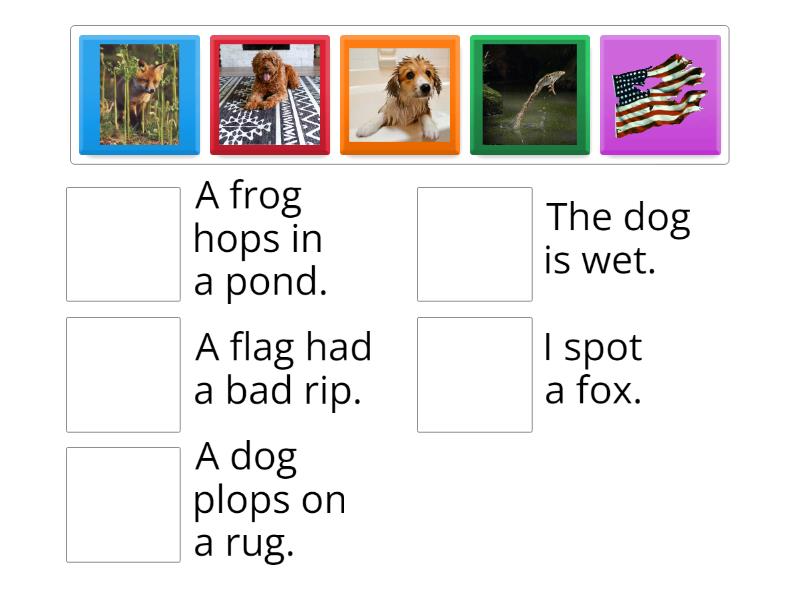 CVC/CCVC/CVCC sentences - Match up