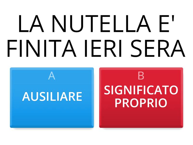 ALLENAMENTO 4 VERBO ESSERE: AUSILIARE O SIGNIFICATO PROPRIO? - Cuestionario