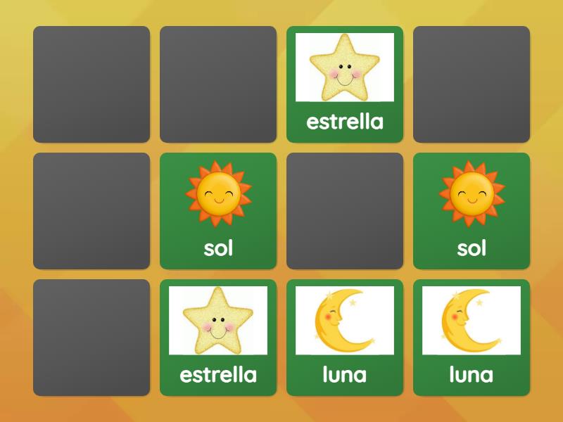 sistema solar - Matching pairs
