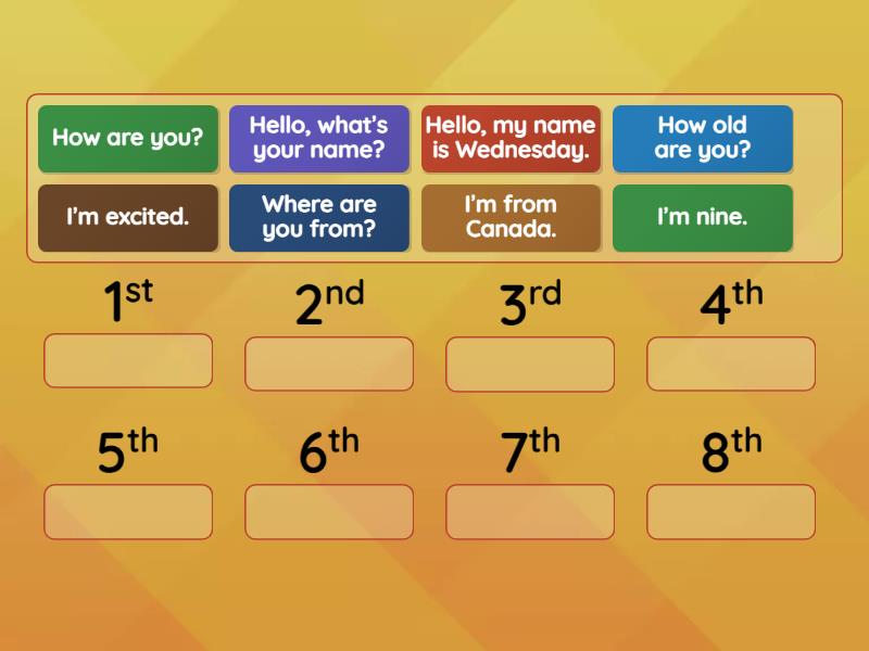 Smart kids 2 lesson 1 - Rank order