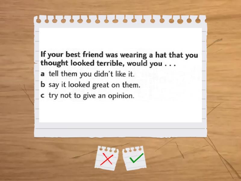 Be Honest! - Flash cards