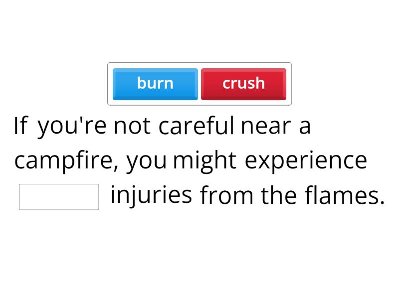 Common Hazards A1.1 - Complete the sentence