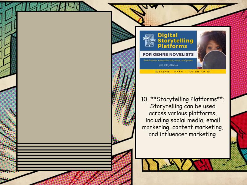 Storytelling technique in business - Speaking cards