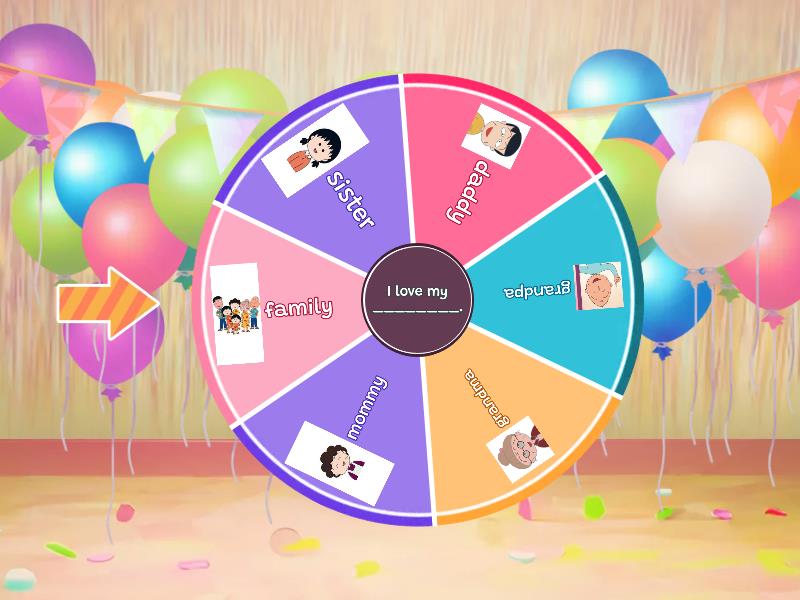 Sentence Building - Spin the wheel