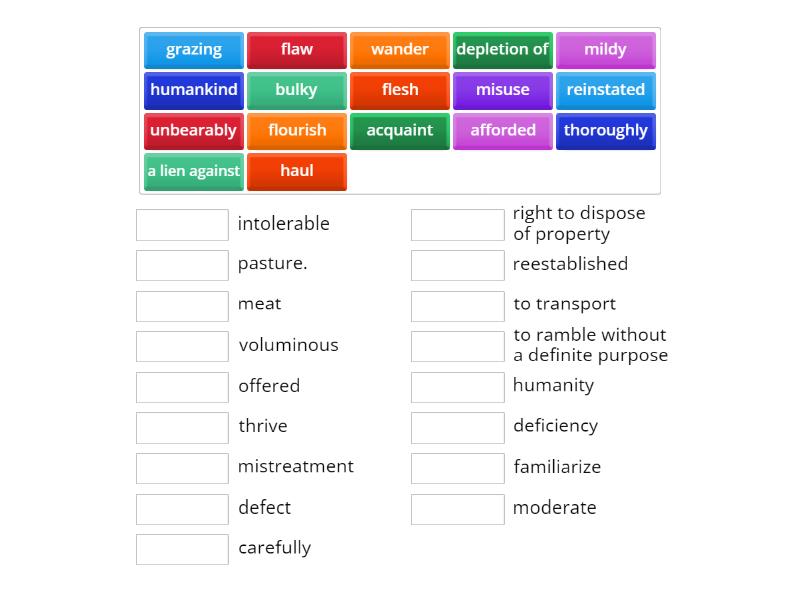 R-6 UNDERSTANDING VOCABULARY IN CONTEXT - Une las parejas
