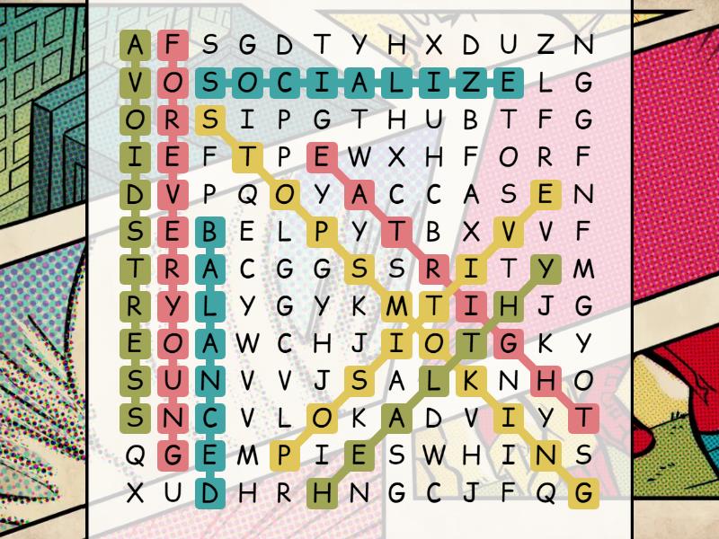 FIND THE HIDDEN WORDS - Wordsearch