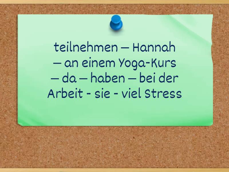 B1_obwohl / da / weil Flashkarte - Flash cards