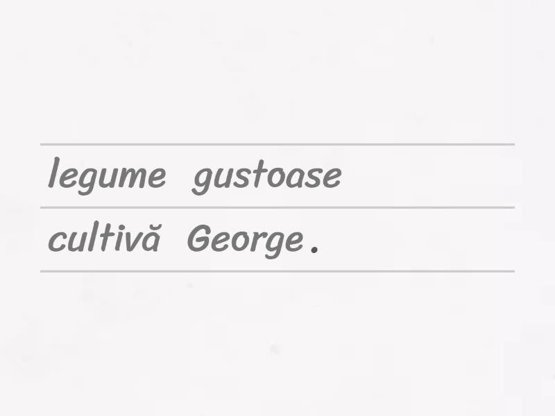 Sunetul "g" și litera "G" mare de mână - Unjumble