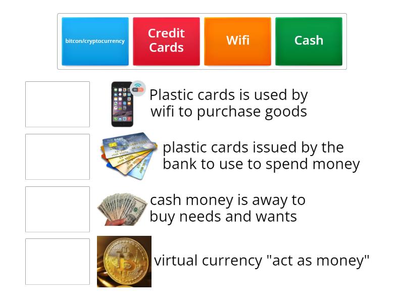 The function of money - Match up