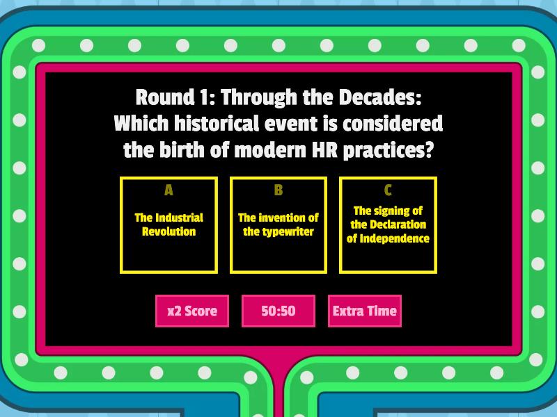 HR Trivia - 4 Rounds - Gameshow quiz