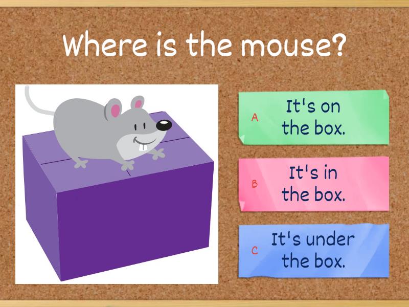 Prepositions of place - - Quiz