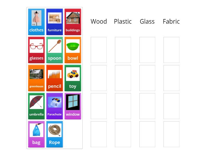 Classifying Materials - Group sort