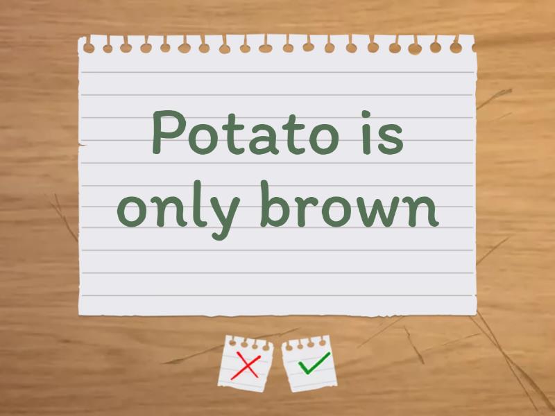 10 facts about potatoes - Flashcards