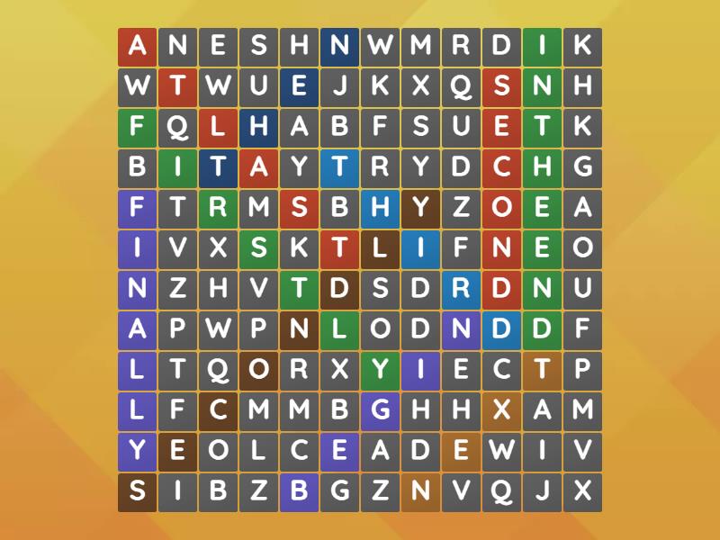 Temporal Connectives - Sopa de letras