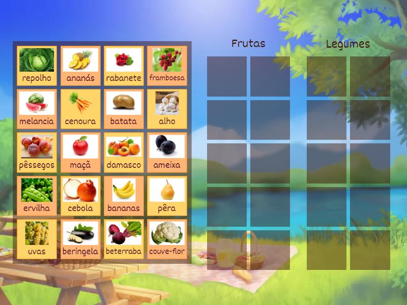 Frutas ou legumes? - Group sort