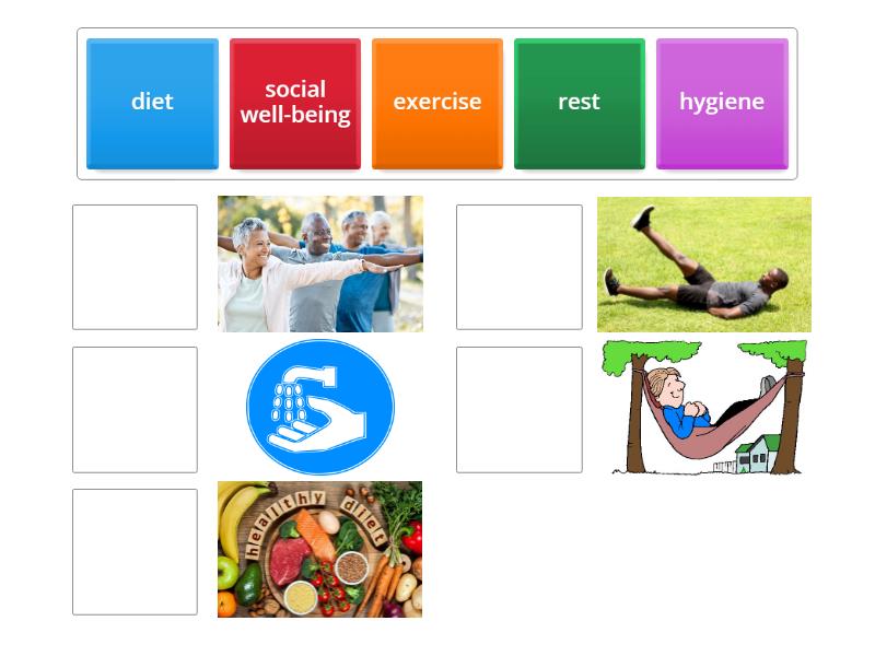 Healthy habits and lifestyle - Match up