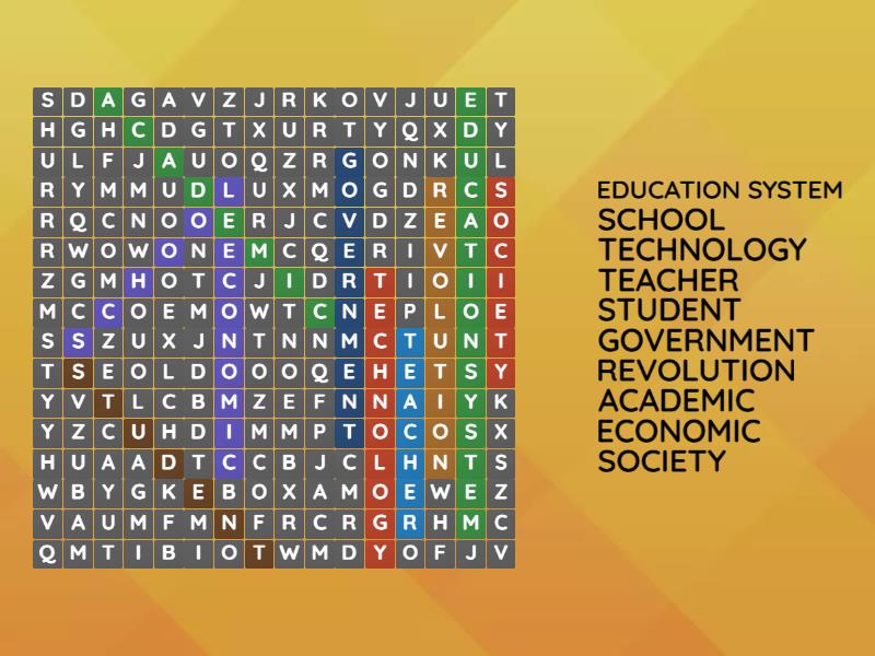 Education - Wordsearch