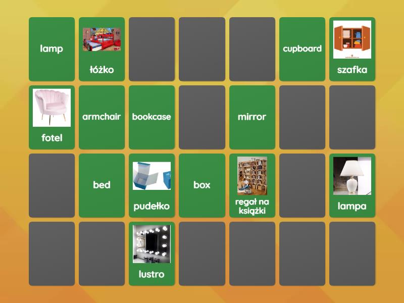 Together klasa 4 - unit 3 - Household objects - Matching pairs