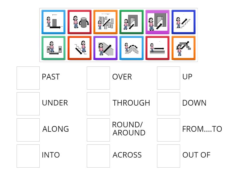 PREPOSITION OF MOVEMENTS - Match up