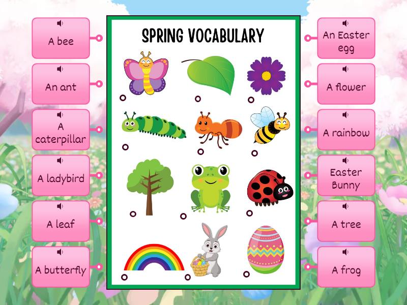 Spring! - Labelled diagram