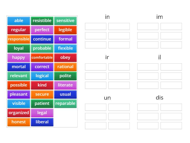 Prefixes - Group sort