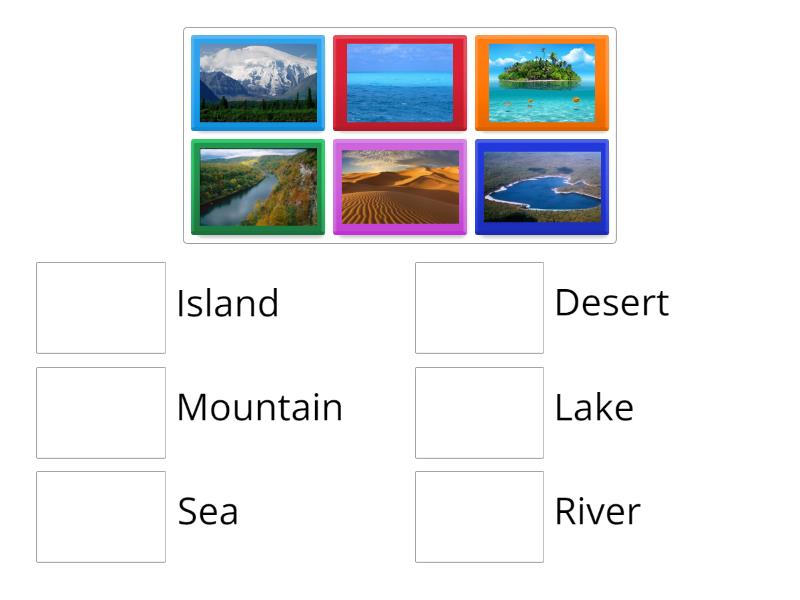 Landforms - Match up