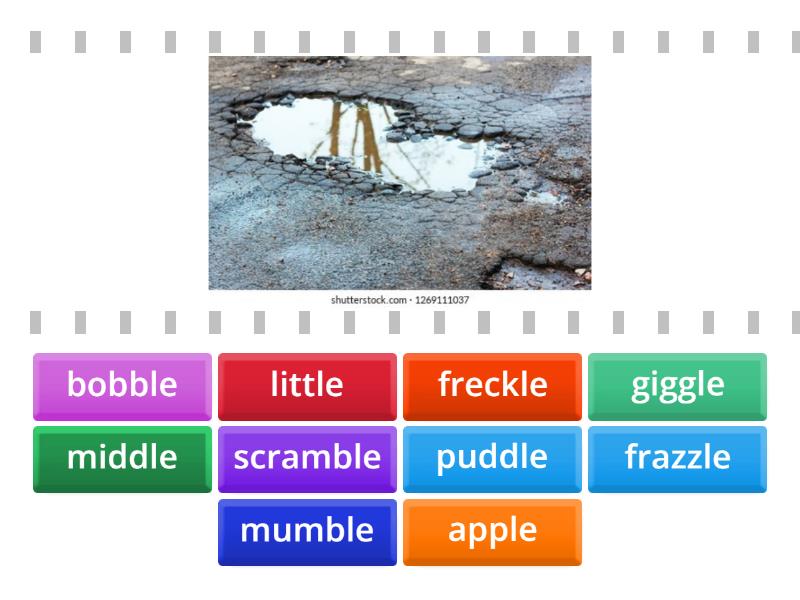 consonant +le - Find the match