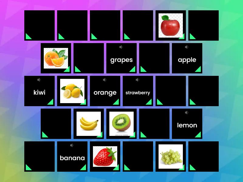 Fruits Memory Game - Parejas