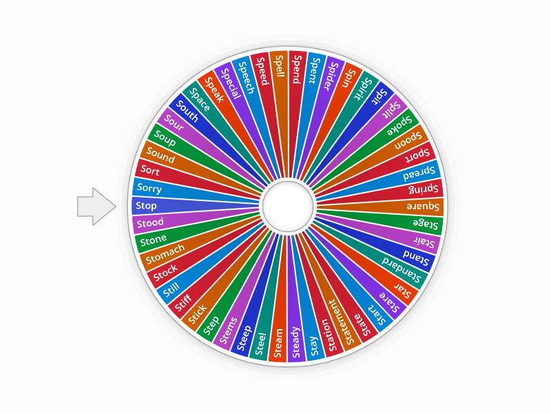 6 Dolch Word List - G4 - 251-300 - Spin the wheel