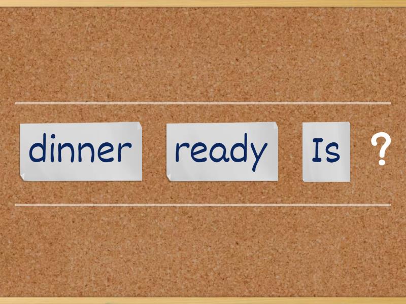 The correct order of a question - Unjumble