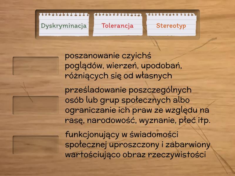 Tolerancja - Match up