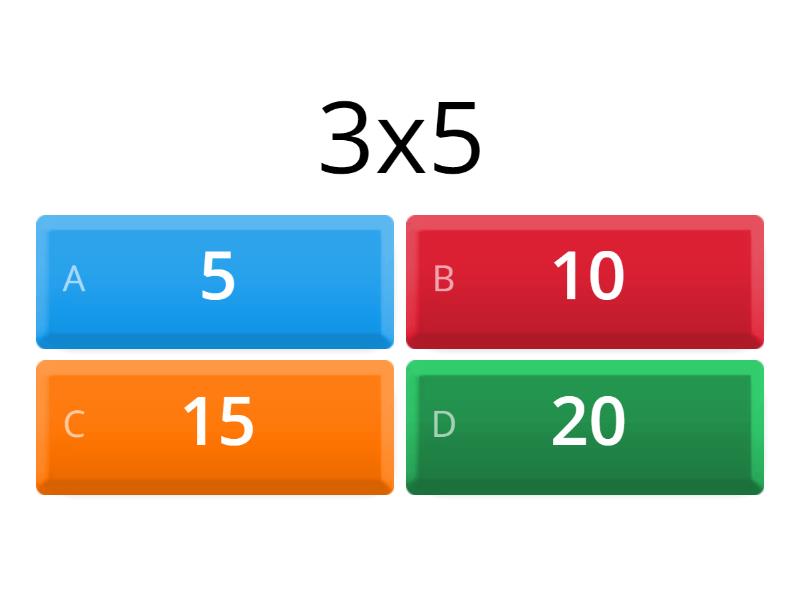 x5 Multiplication - Quiz