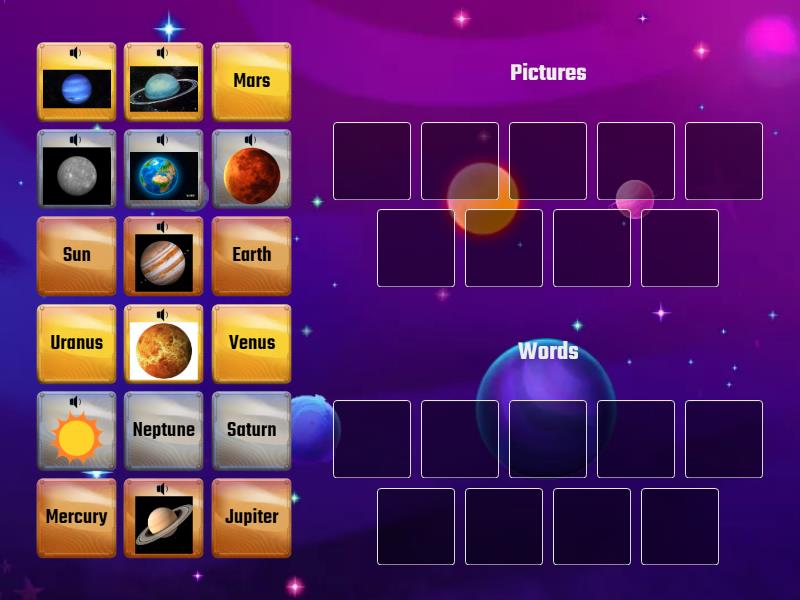 Solar system - Group sort