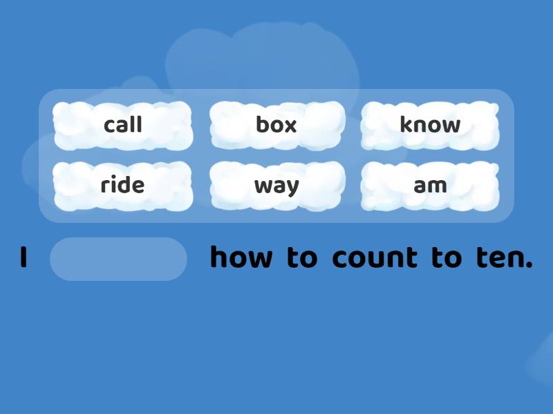 ULS Unit 13 - Lesson 9a - HFW List 2 Fill In Sentences - Complete the ...